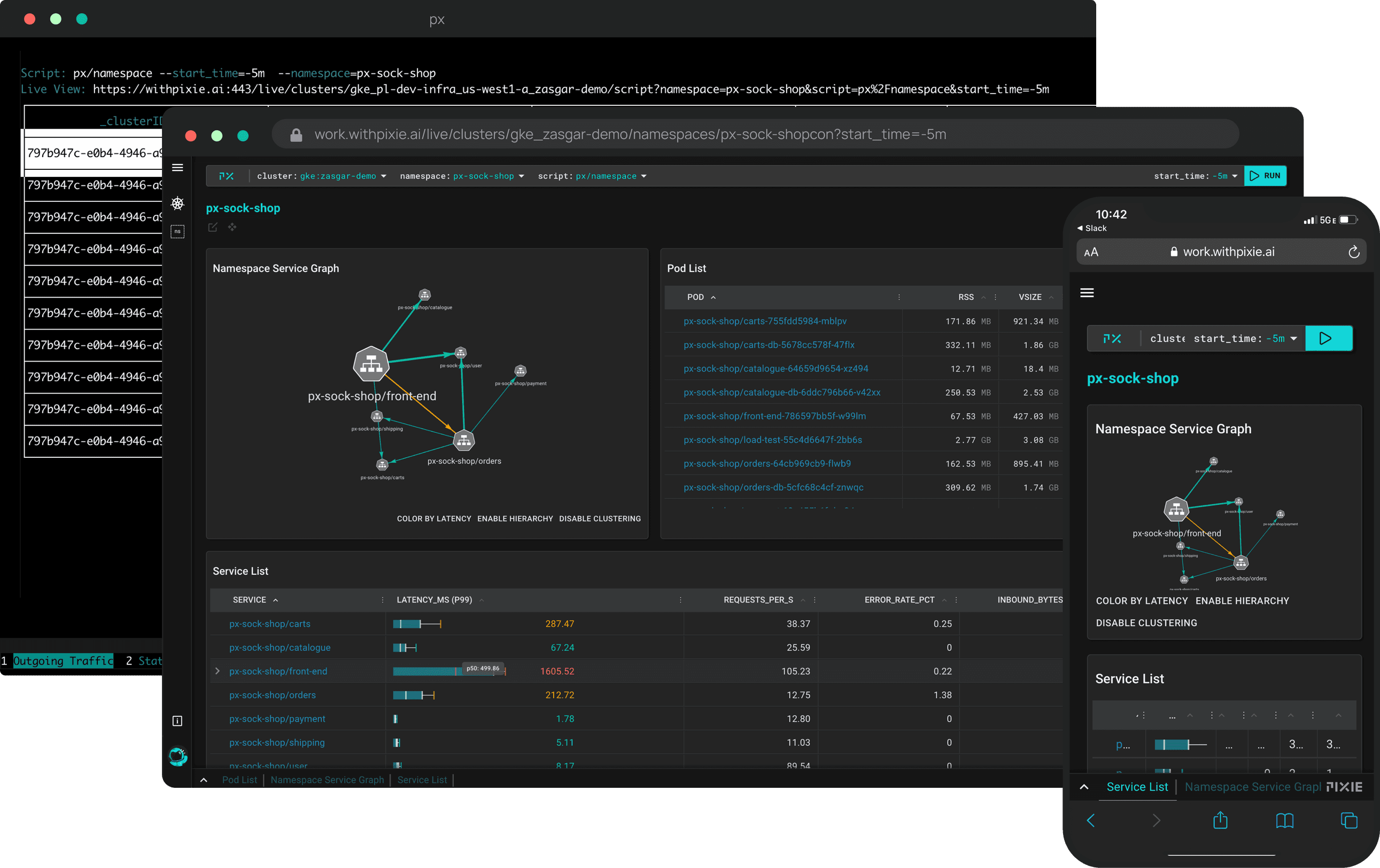 Kubernetes Monitoring Application Debug Platform Pixie